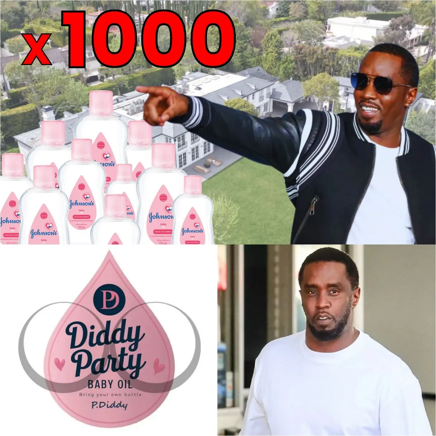 In The Holmby Hills Mansion Of Diddy, 1,000 Bottles Of Baby Oil Were Discovered Hidden Away.