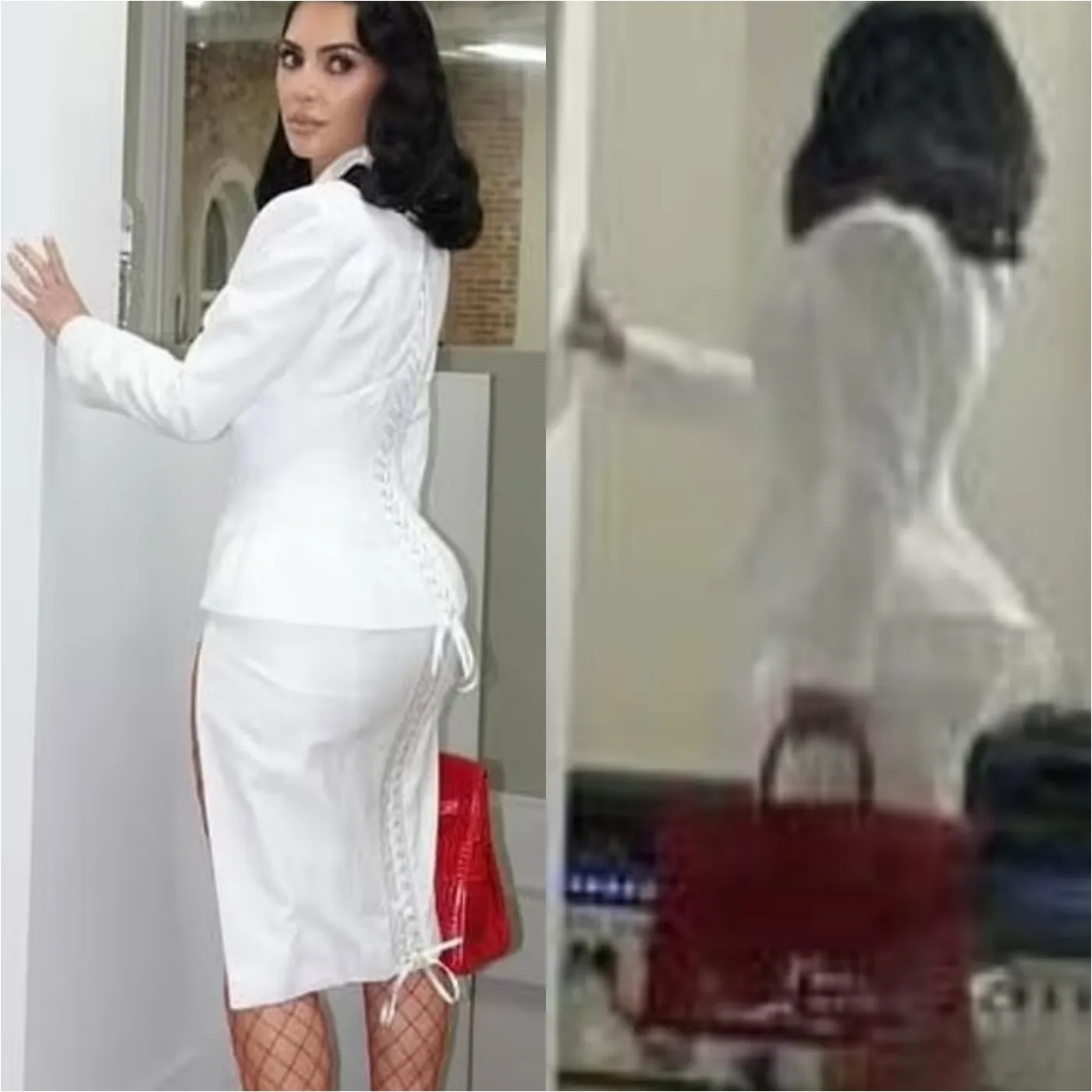 Kim Kardashian Accused Of Photoshop Fail After Mirror Reflection Looks ...
