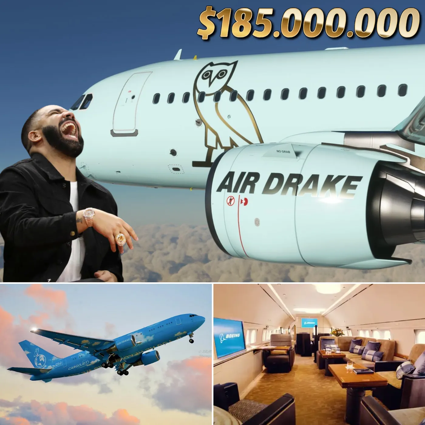 Step Into Drake’s $185 Million Air Drake And Experience Ultimate Luxury