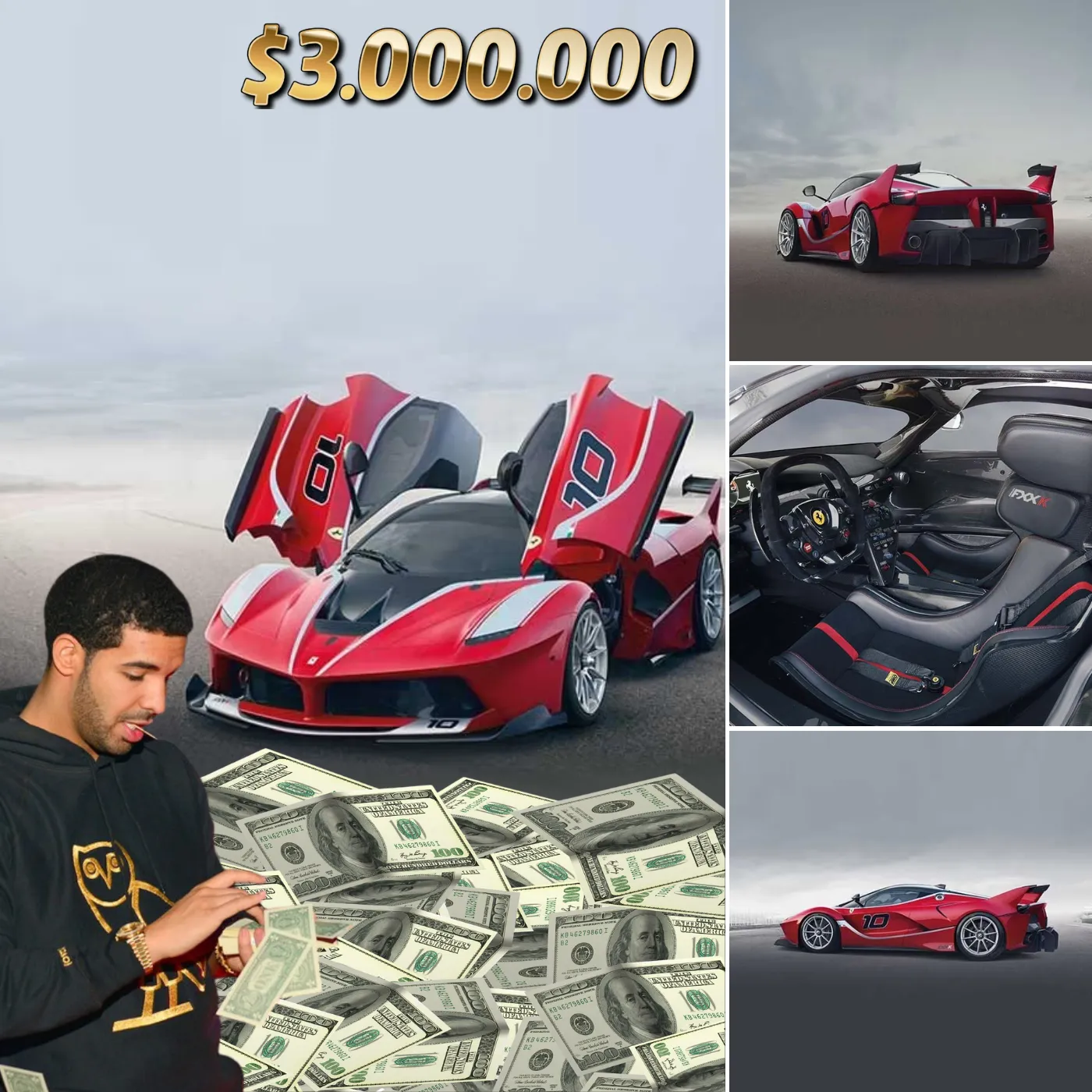 Inside Drake's $3,000,000 Secret: The Ferrari FXX-K No One Expected
